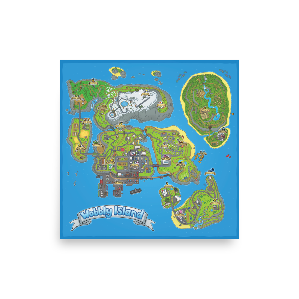 Wobbly Island Poster – Wobbly Life